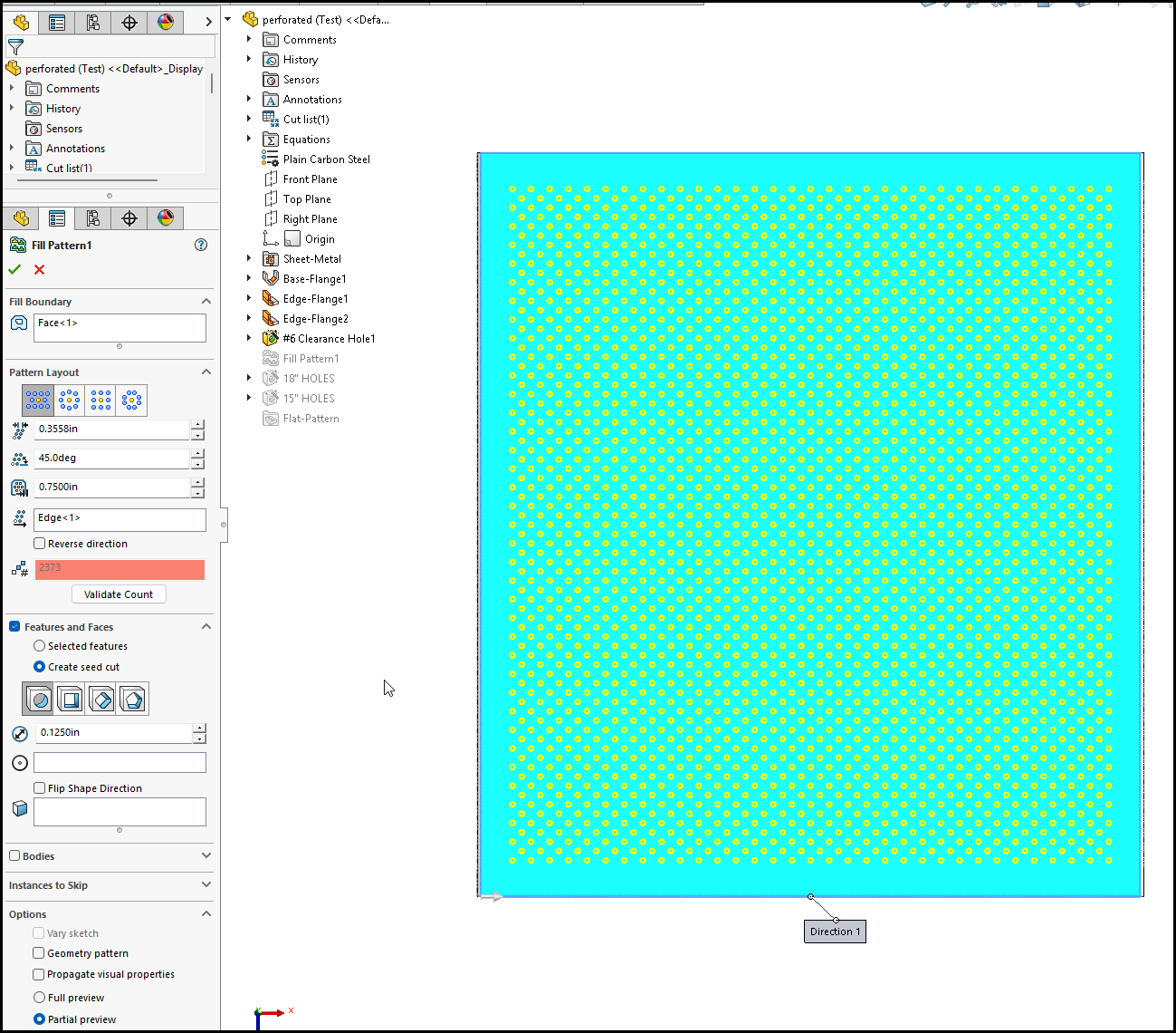 1000 holes - 2D Drawings - CADmunity